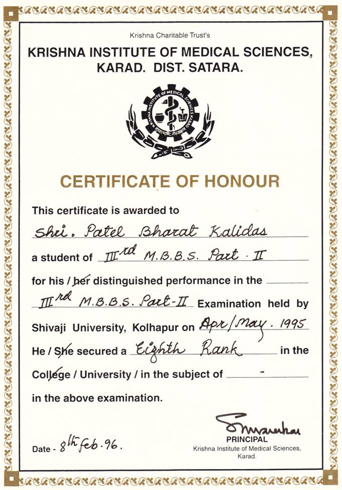 Medical Degree Certificate Medical Degree Certificate
